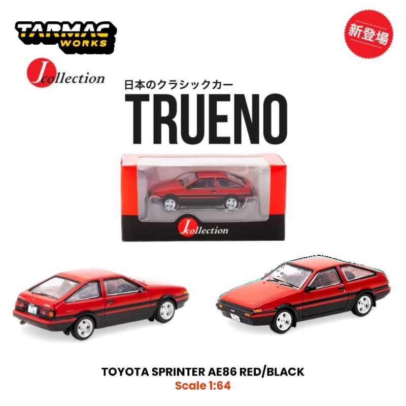 Jual Tarmac Works x J Collection Trueno Toyota AE86 Red Black | Shopee Indonesia