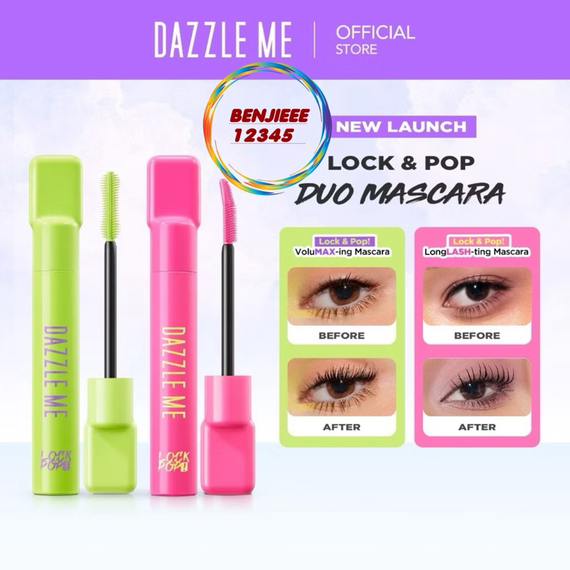 Jual DAZZLE ME Lock & Pop! Duo Mascara Series VoluMAX-ing And LongLASH ...