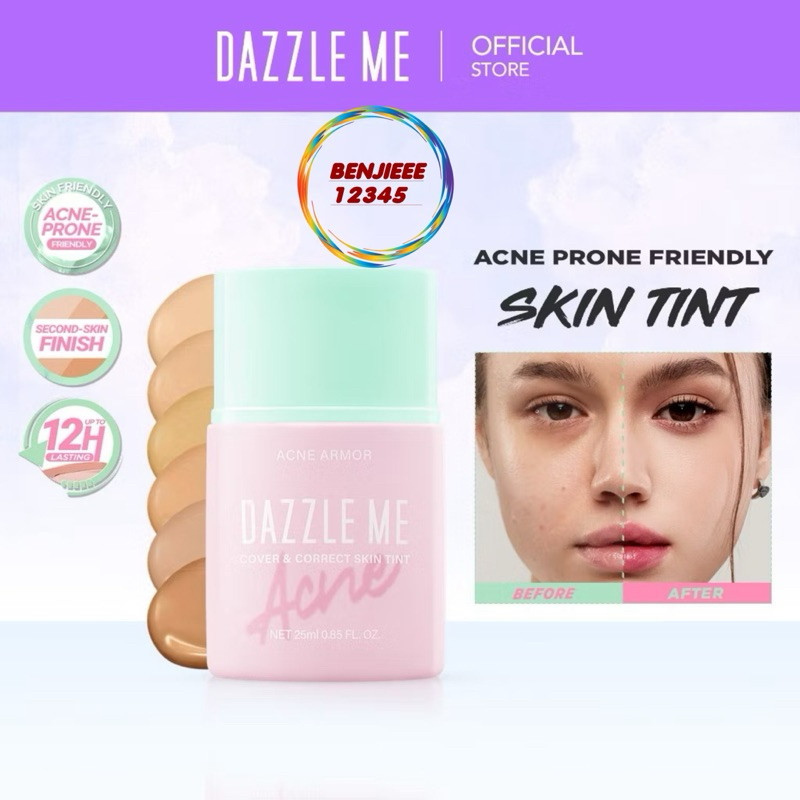 Jual DAZZLE ME Acne Armor Cover & Correct Skin Tint Beauty Liquid ...
