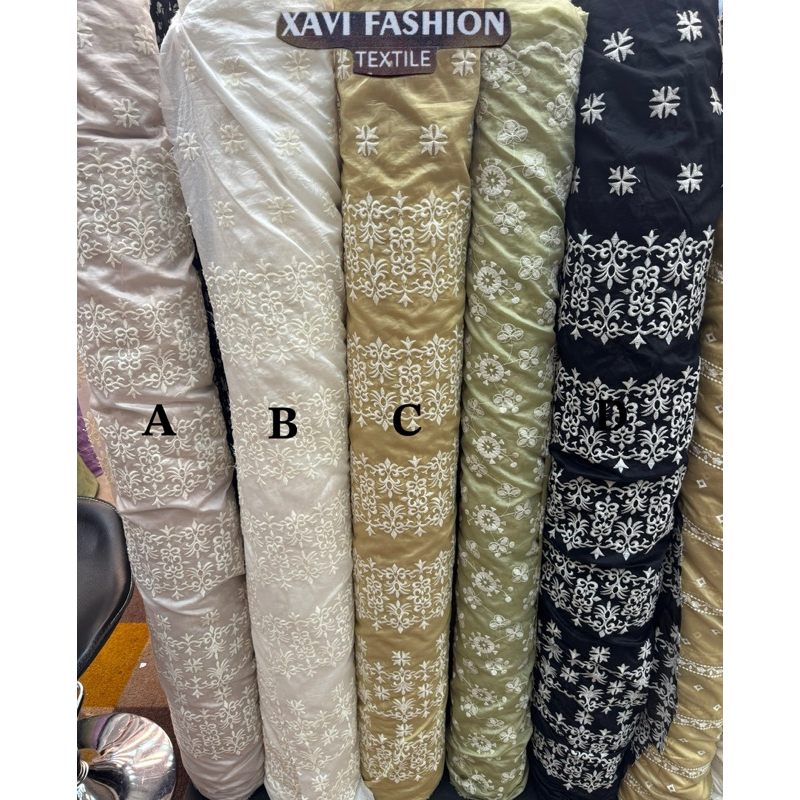 Jual Kain NEW ORGANZA/PAPER SILK ORIGINAL EMBROIDERY || Harga Per ...