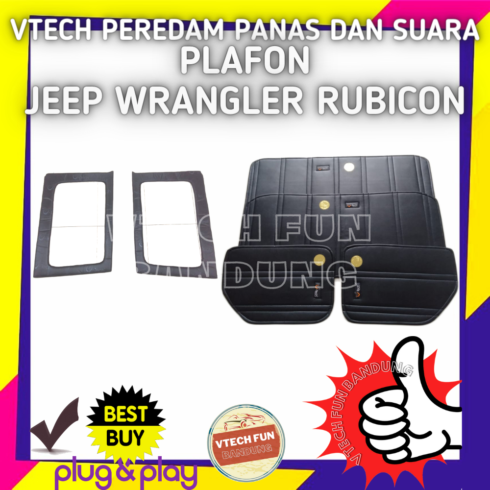 Jual Vtech Peredam Plafon Wrangler Rubicon 4 Pintu + Frame Jendela ...