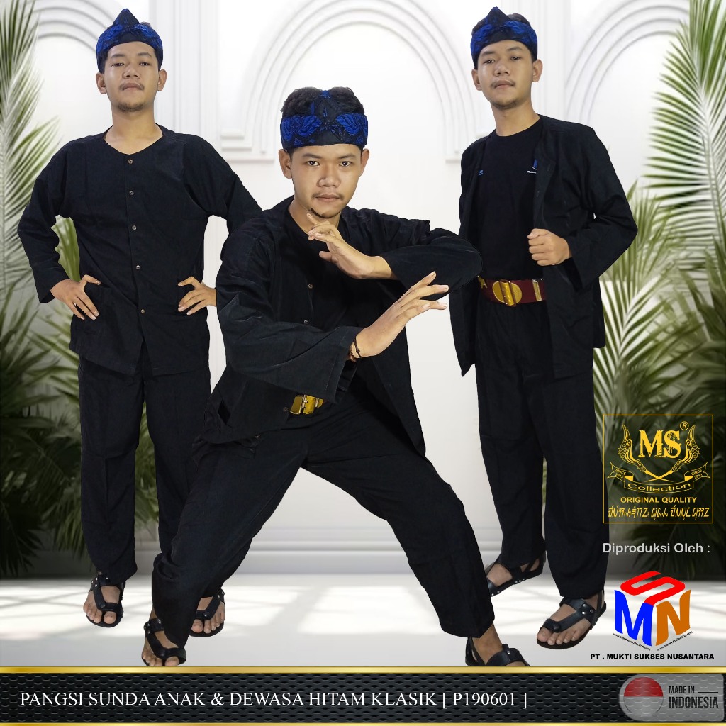 Jual PANGSI SUNDA ANAK & DEWASA HITAM KLASIK [ P190601 ] | Shopee Indonesia