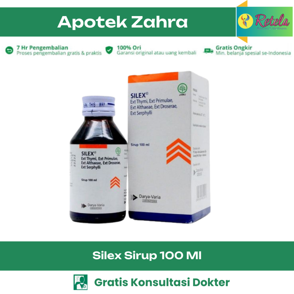 Jual SILEX SYRUP BOTOL ISI 100ML | Shopee Indonesia