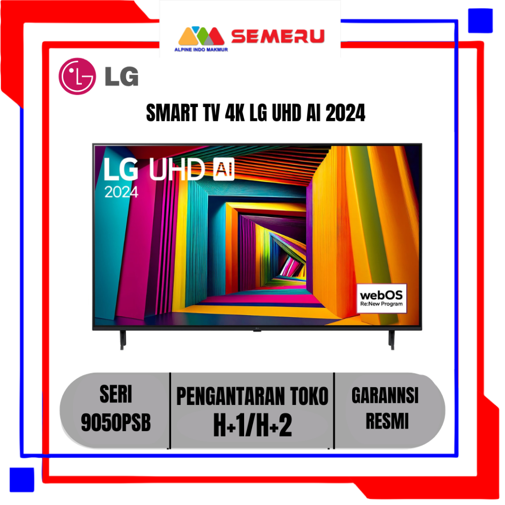 Jual LG UHD 4K SMART TV AI 2024 50 INC 50UT-9050PSB / 55 INC 55UT ...