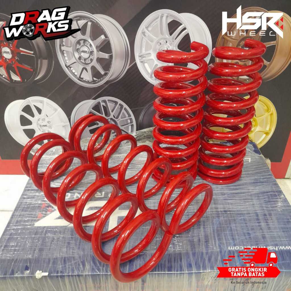 Jual PER CEPER HSR 2 SAMPAI 3 JARI LOWERING KIT HSR RED TOYOTA FORTUNER ...