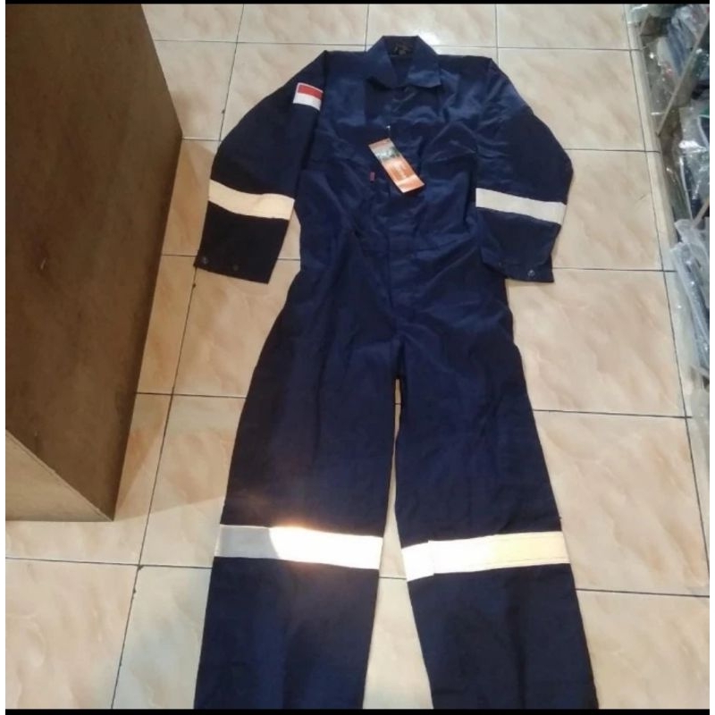 Jual WEARPACK COVERALL NOMEX DUPONT 4.5 OZ BIRU NAVY ORIGINAL DUPONT ...