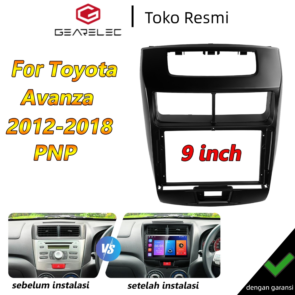 Jual Untuk TOYOTA Avanza 2012-2018 Frame/PNP Soket 9 Inch | Shopee ...