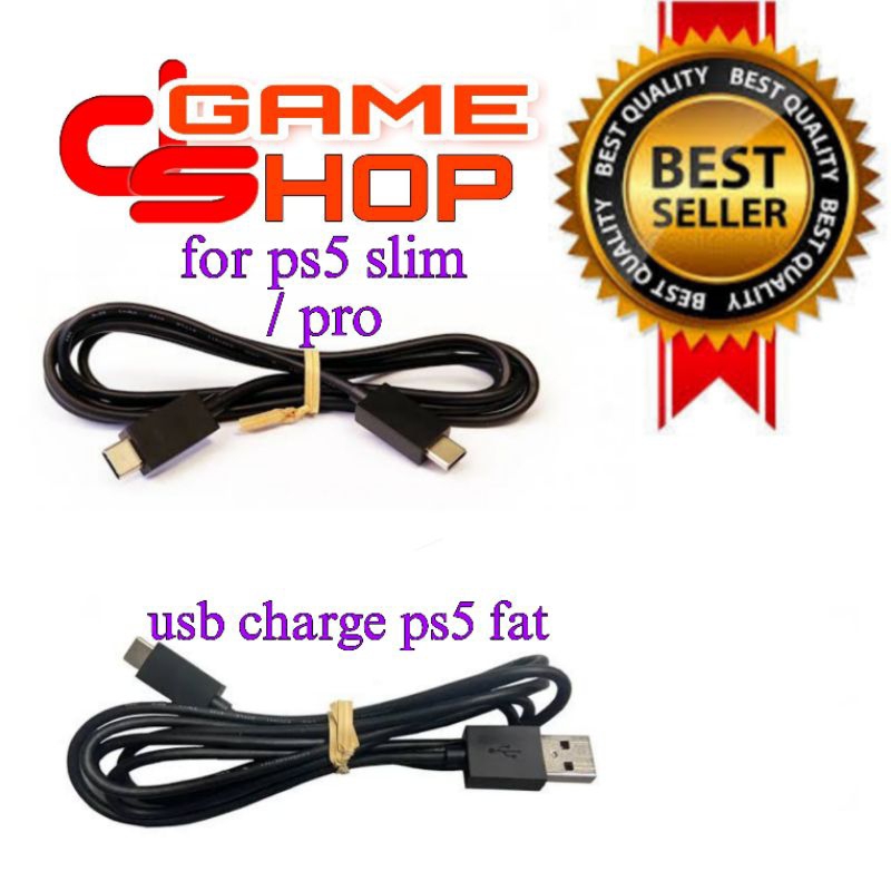 Jual kabel usb stik ps5 original dualsense 5 original kabel cas ps5 fat ...