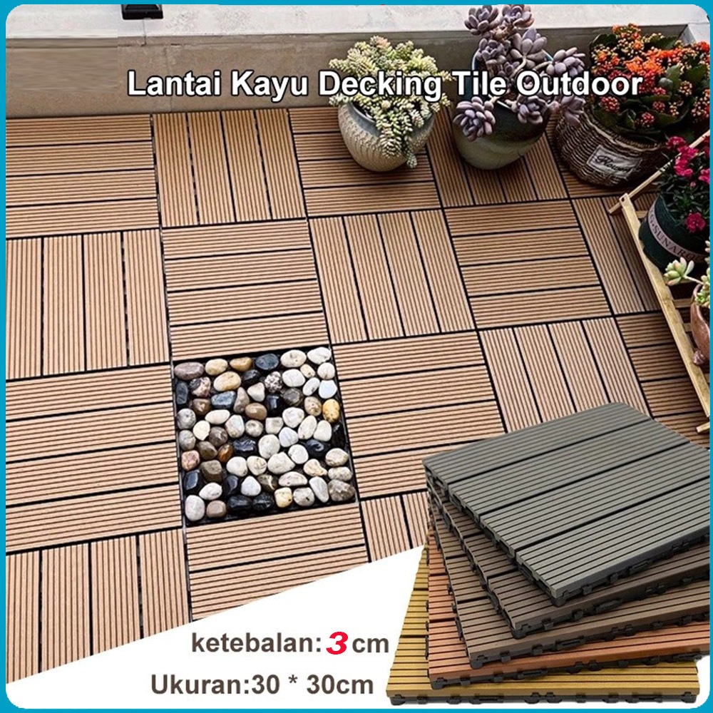 Jual Estation - WPC Decking Tile DIY 30*30cm - Lantai Kayu - Decking ...