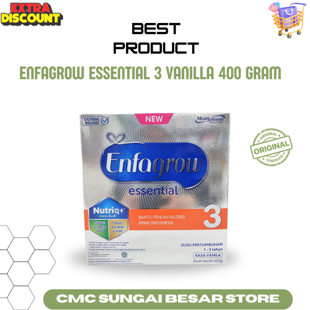 Jual Enfagrow Essential tahap 3 Vanilla 400 gram | Shopee Indonesia