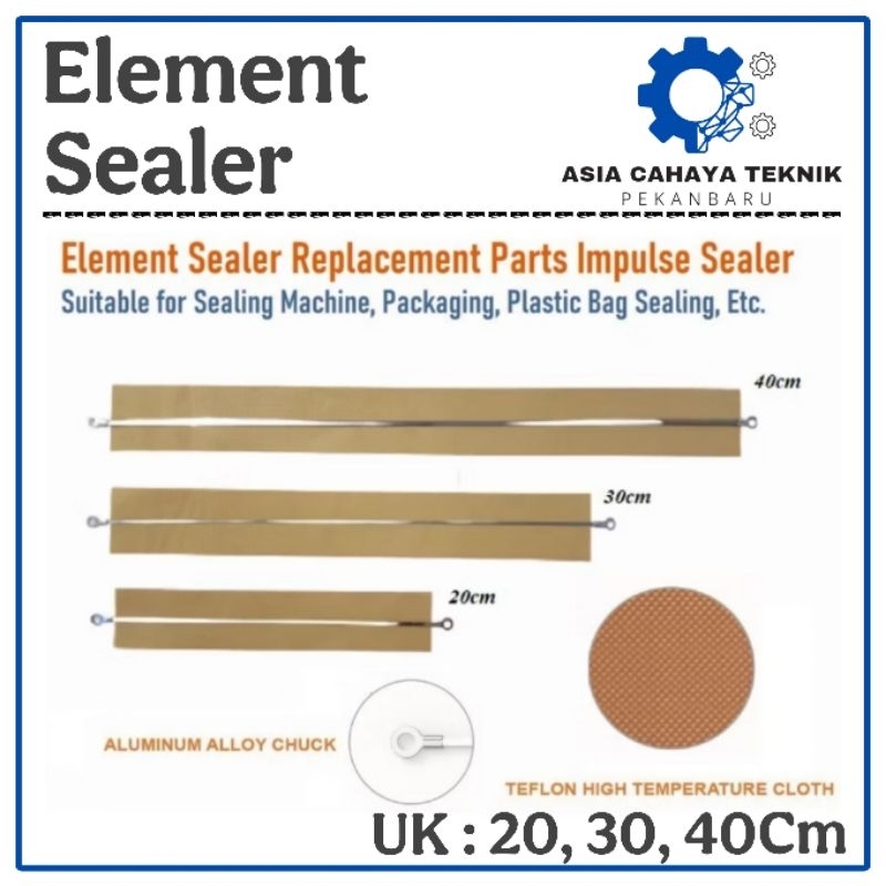 Jual Elemen Tali Mesin Press Plastik Kain + Kawat Element Pemanas ...