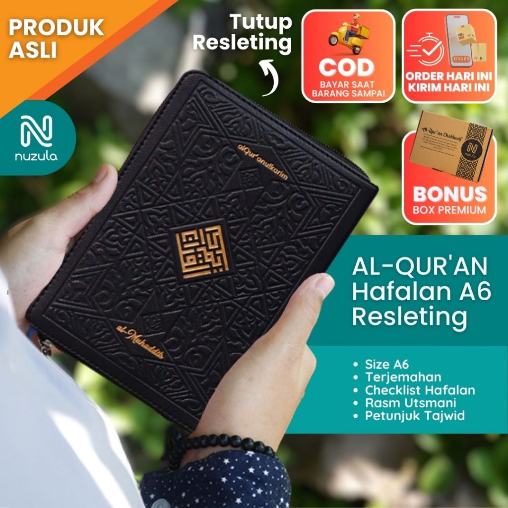 Jual Al-Qur'an Terjemahan A6 Resleting Al Muhaddits - Tajwid Warna ...