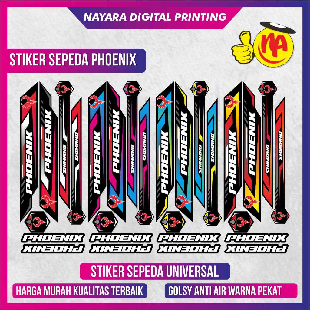 Jual Stiker Sepeda variasi / stiker sepeda / stiker sepeda gunung ...
