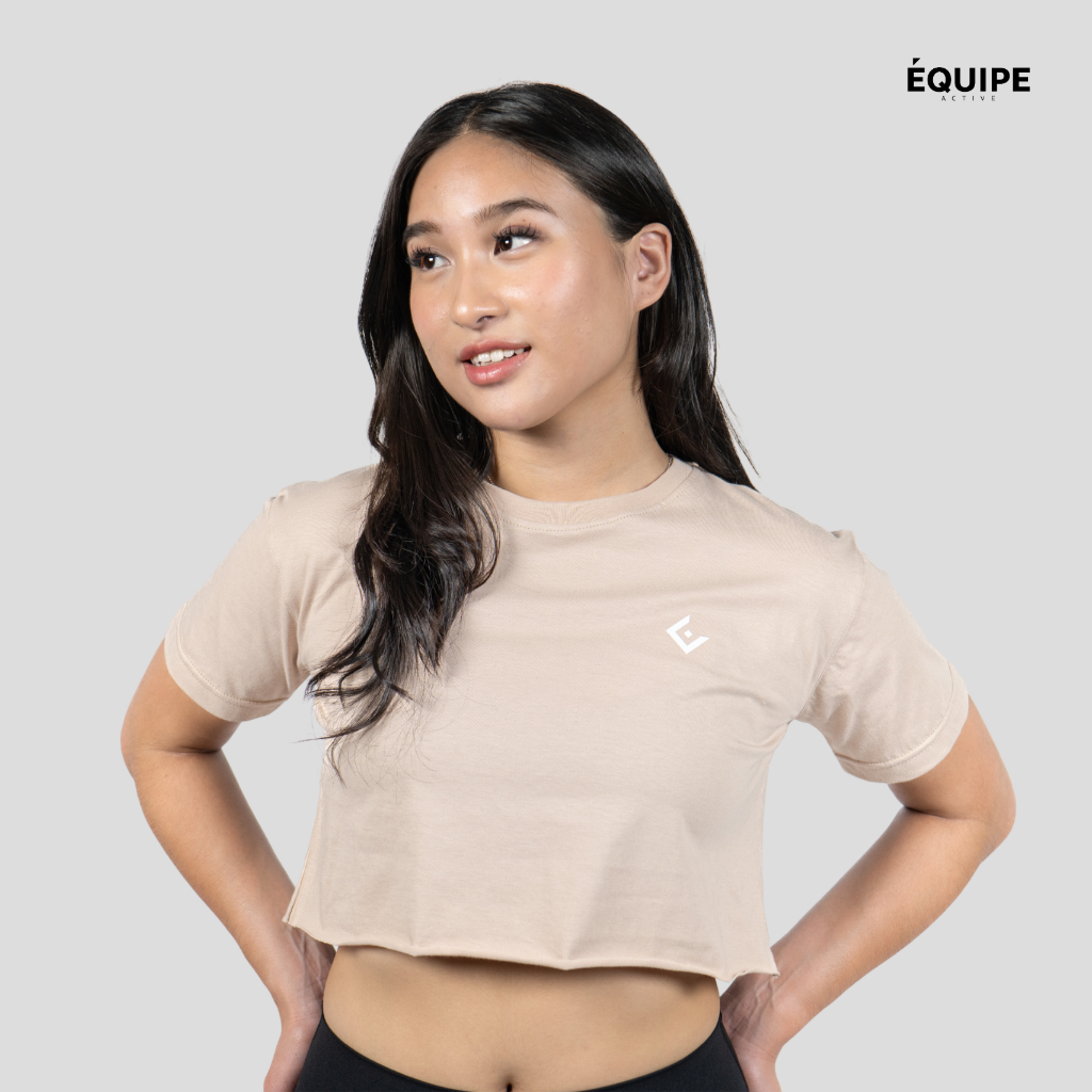 Jual Equipe Active Essential Crop Top Crest baju olahraga crop wanita | Shopee Indonesia