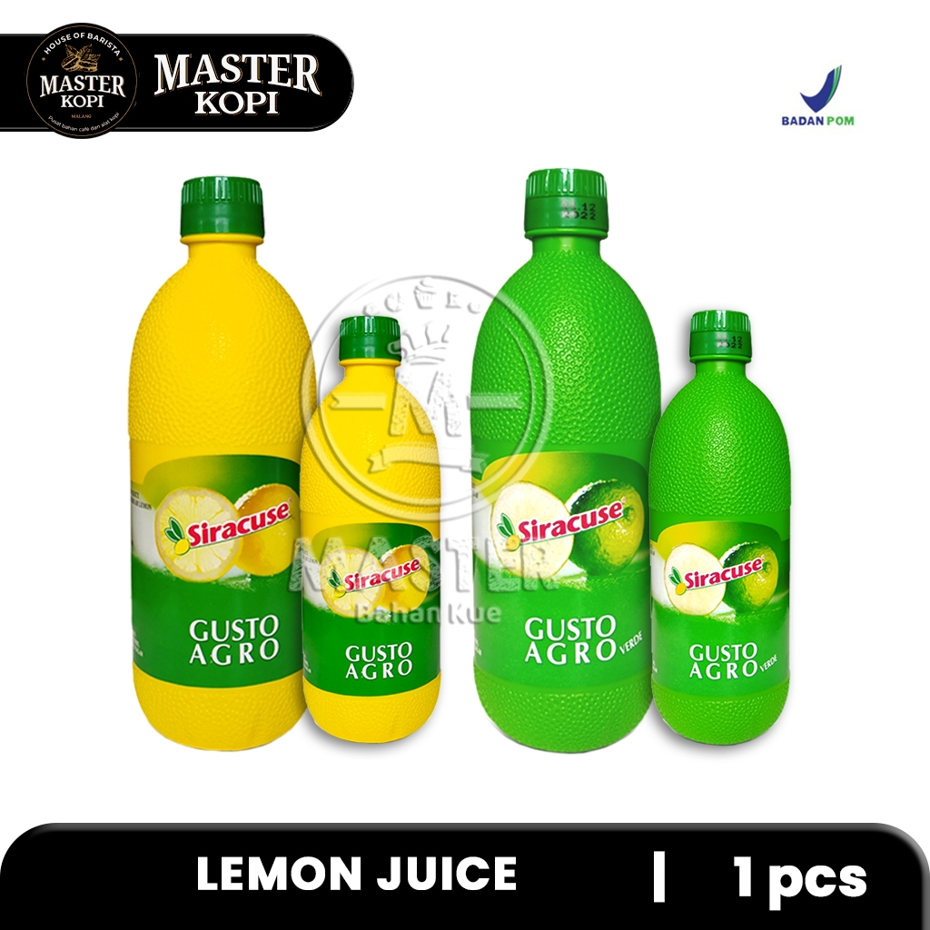 Jual Sari Buah Jus Lemon / Lime SIRACUSE Fruit Juice Concentrate / Sari ...