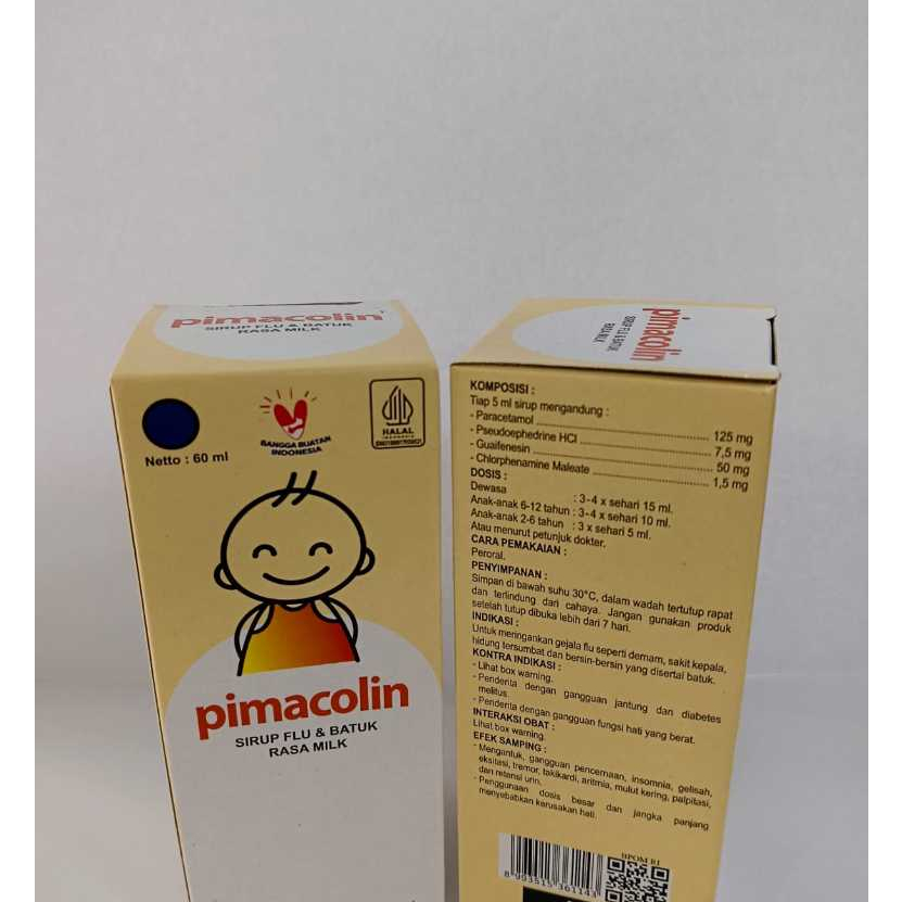 Jual PIMACOLIN SIRUP BATUK PILEK DEMAM ANAK RASA MILK | Shopee Indonesia