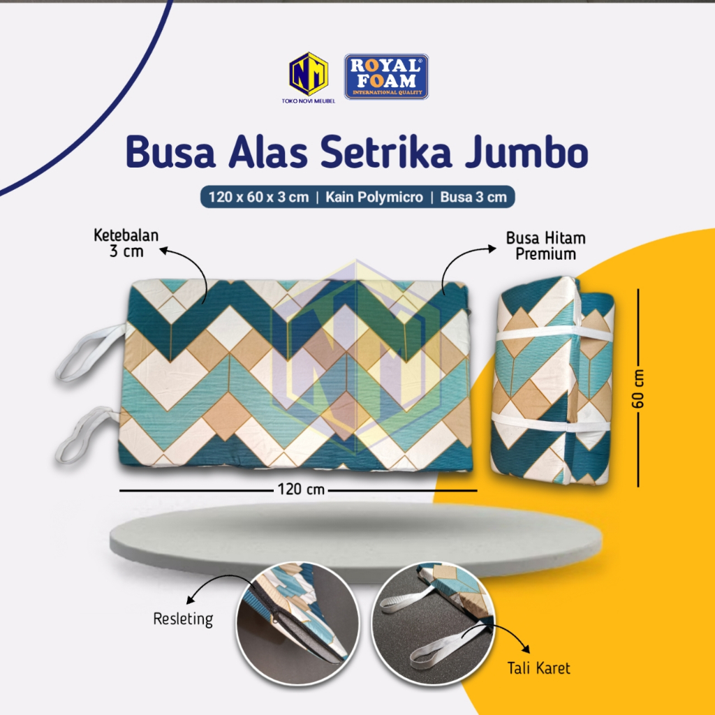 Jual Alas Setrika Jumbo Cover Bolak Balik ukuran 120x60x3 cm Terlaris ...