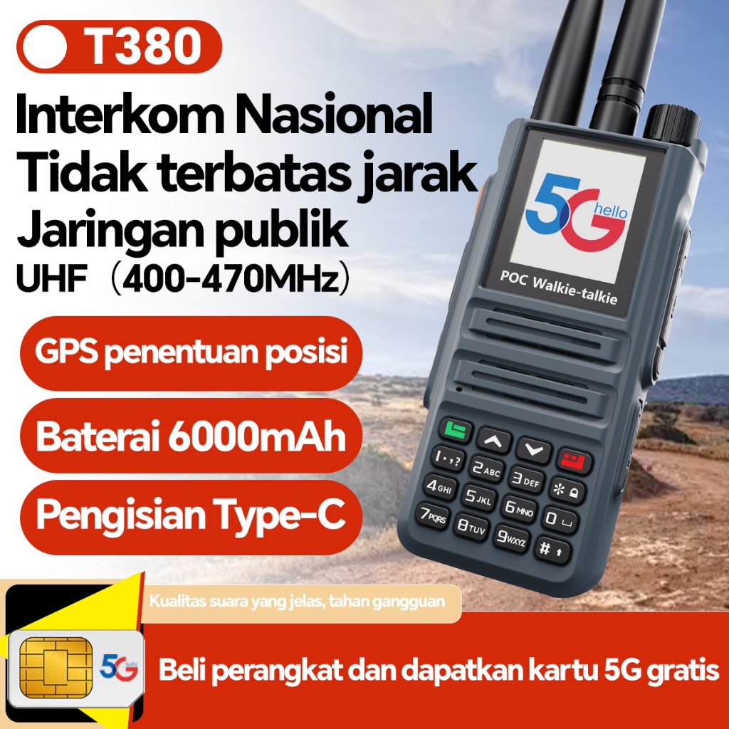 Jual HT Motorola T380【POC Global 】POC+Analog Dual Mode HT Two Way Radio ...