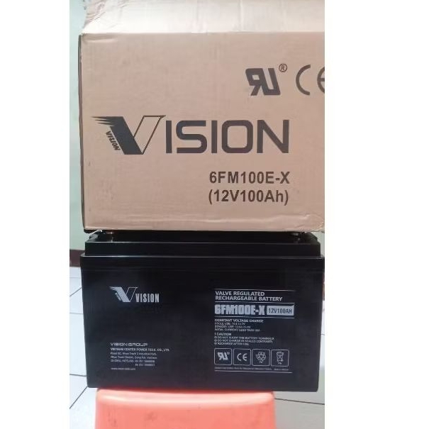 Jual battery vrla merek vision 12v 100ah | Shopee Indonesia