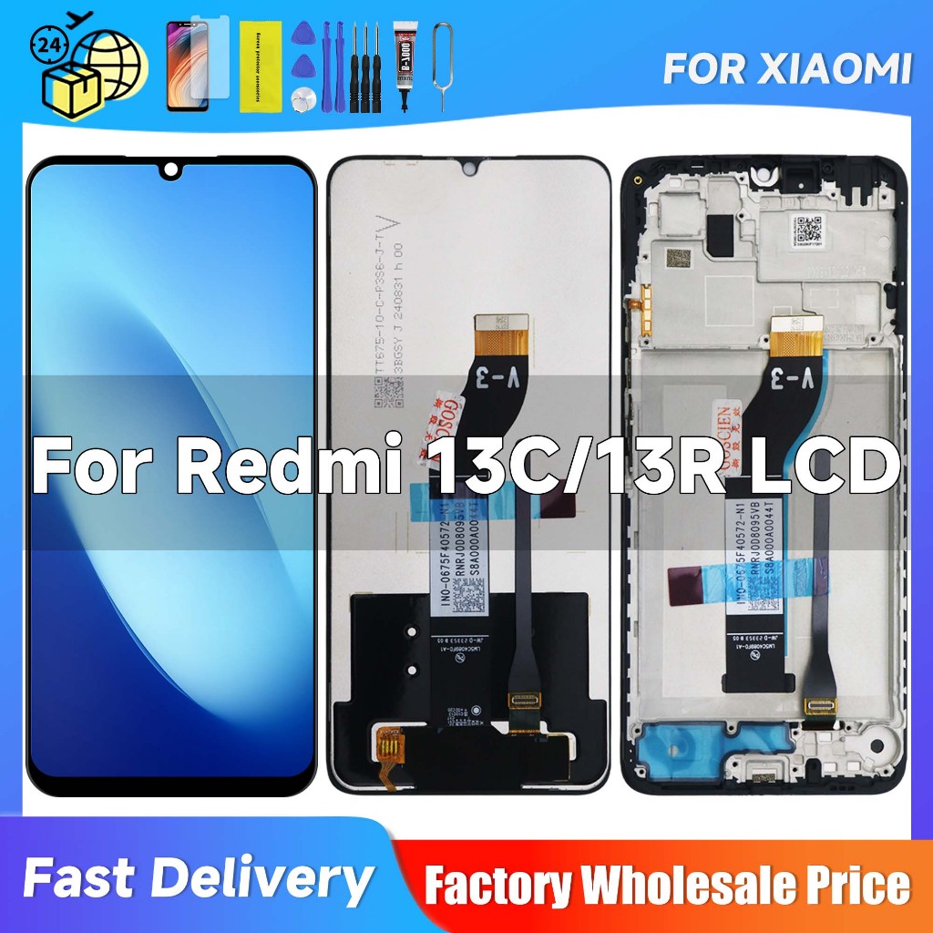 Jual Tools + Frame Original LCD XIAOMI Redmi 13C/13R Redmi 13C 5G/ POCO C65 LCD Fullest Display ...