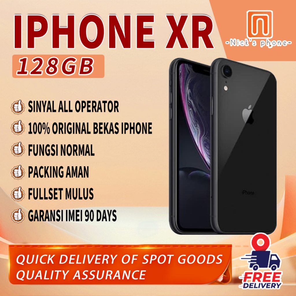 Jual iPhone XR 128GB Fullset Second/Bekas Original100% EX INTER All Sim Mulus Normal Like New ...