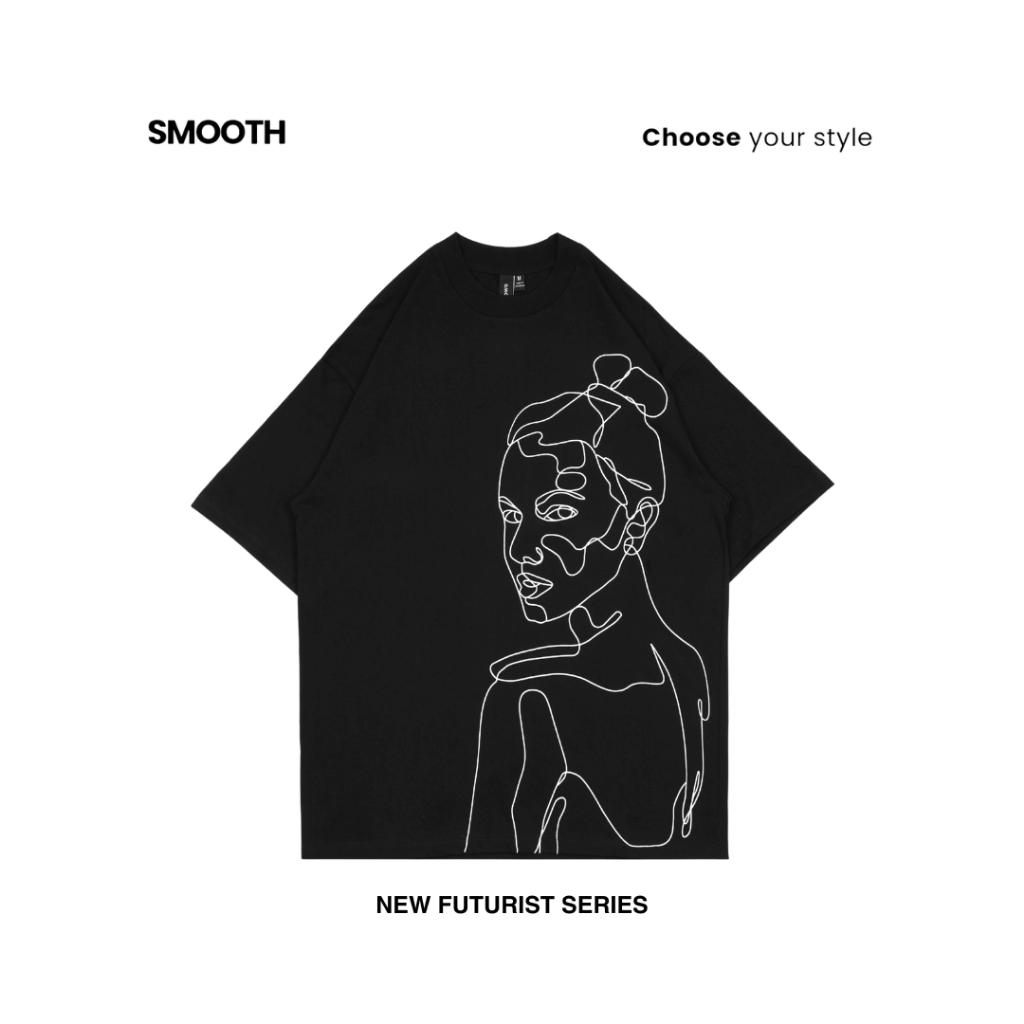 Jual SMOOTH BASIC Wesley Oversized T-shirt Cotton 20s Black New ...