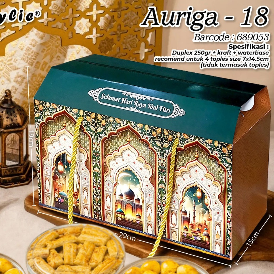 Jual Box Cake Lebaran Idul Fitri Auriga 18 29x15x19cm (2pcs) | Shopee ...