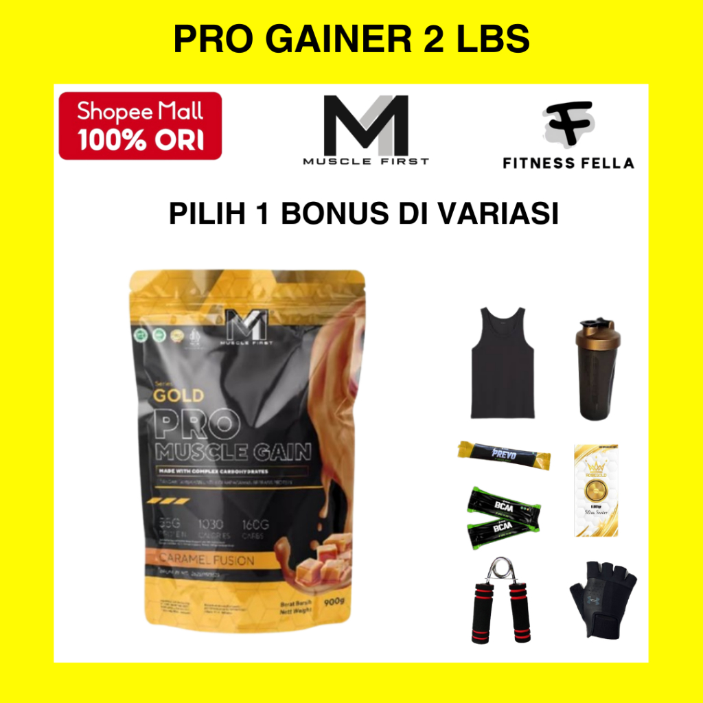 Jual M1 Muscle First Pro Gainer 2lbs / 900gr 4 Servings Suplemen Tinggi ...
