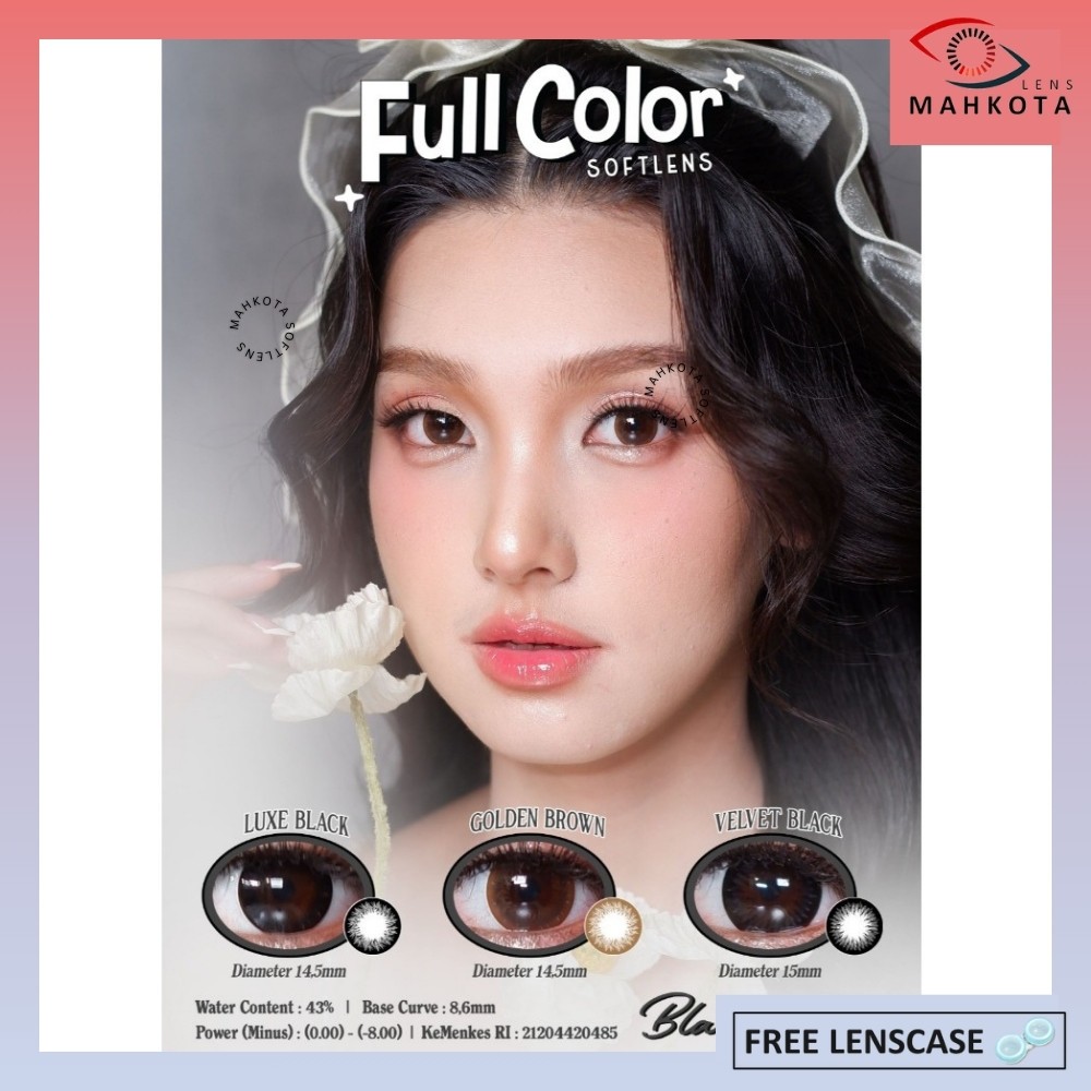 Jual SOFTLENS BLACK ROSE FULL COLOR NORMAL & MINUS (-0.50 S/D -6.00 ...
