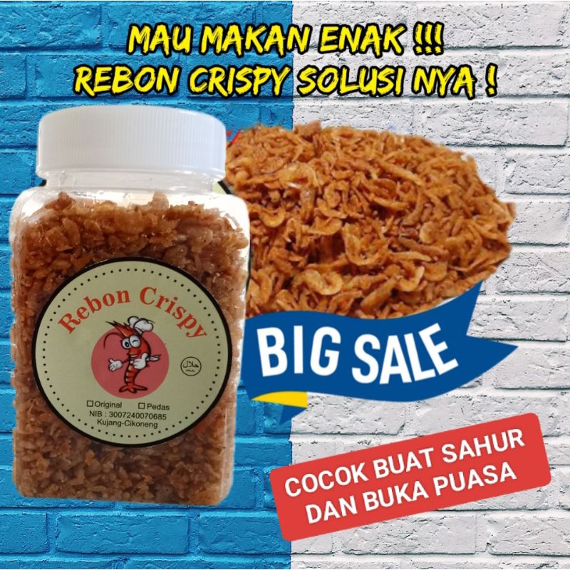 Jual Ikan Asin Rebon Crispy COCOK BUAT SAHUR DAN BUKA PUASA Gurih Pedas ...