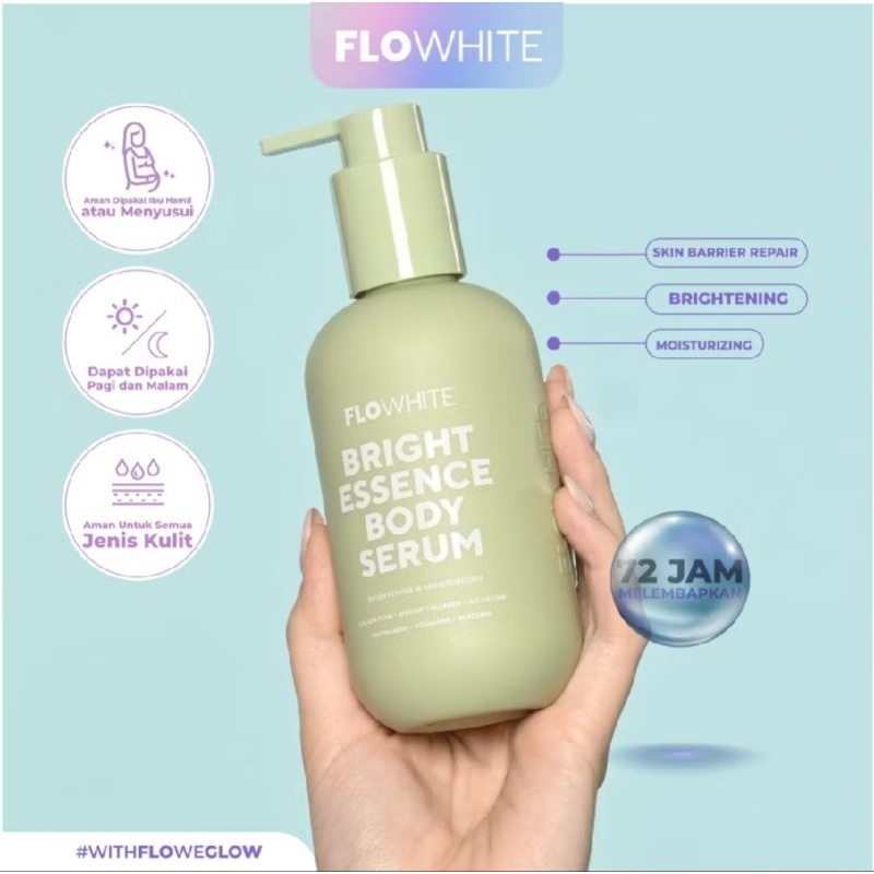 Jual Flowhite Beauty - Bright Essense Body Serum Hijau Army Brightening ...