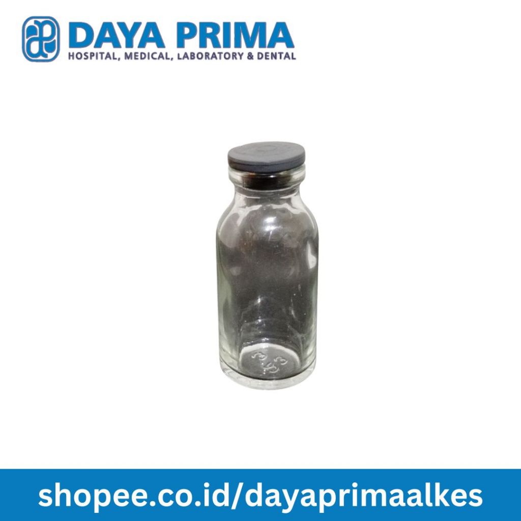 Jual Botol Vial Kaca 15ml + Tutup Karet ( Minimal Order 20pcs ...