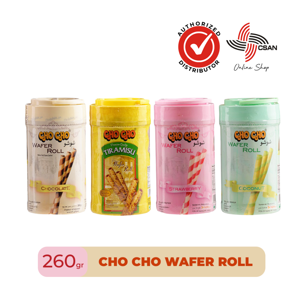 Jual Cho Cho Wafer Stick - Roll - Chocolate - Tiramisu - Strawberry ...