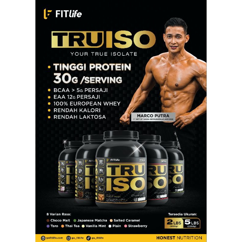 Jual Fitlife Truiso 2 lb 5 lb whey isolate tru iso wpro iso upgrade ...
