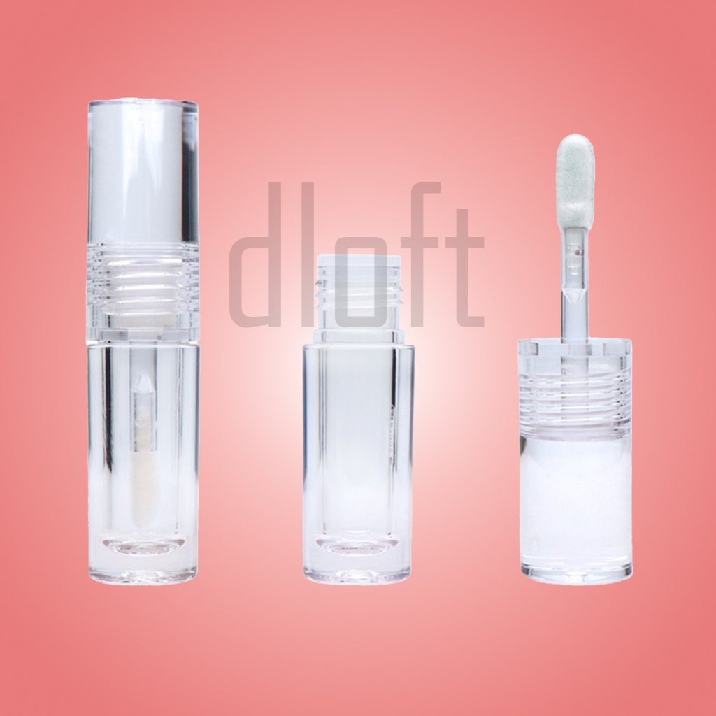 Jual Botol lip 2,5ml Botol Kosong Lip Cream/lip gloss Transparan/tutup ...