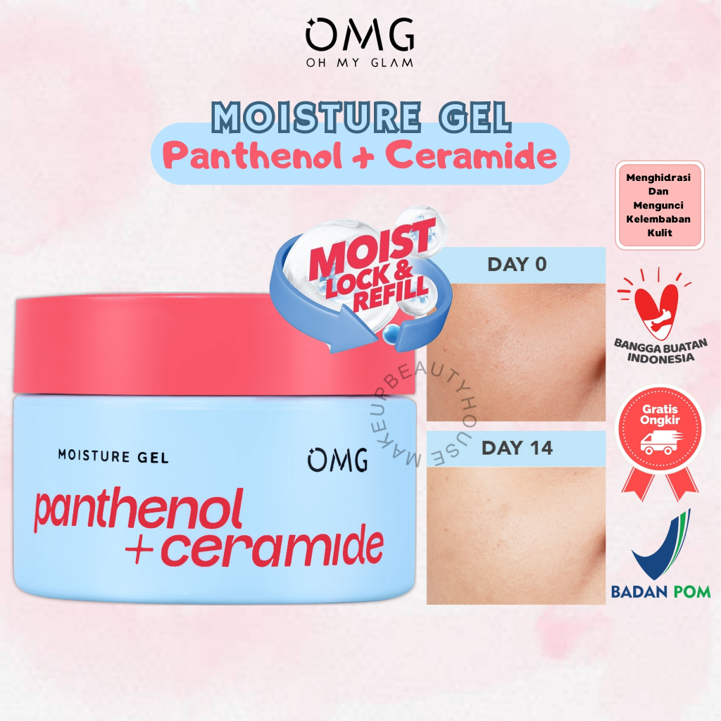 Jual OMG OH MY GLOW Panthenol + Ceramide Moisture Gel 30g - Pelembab Wajah Memperbaiki Skin ...