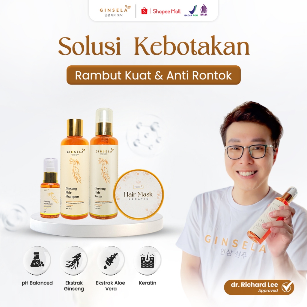 Jual Ginsela Penyubur Rambut Alami Bantu Kurangi Kerontokan Parah ...