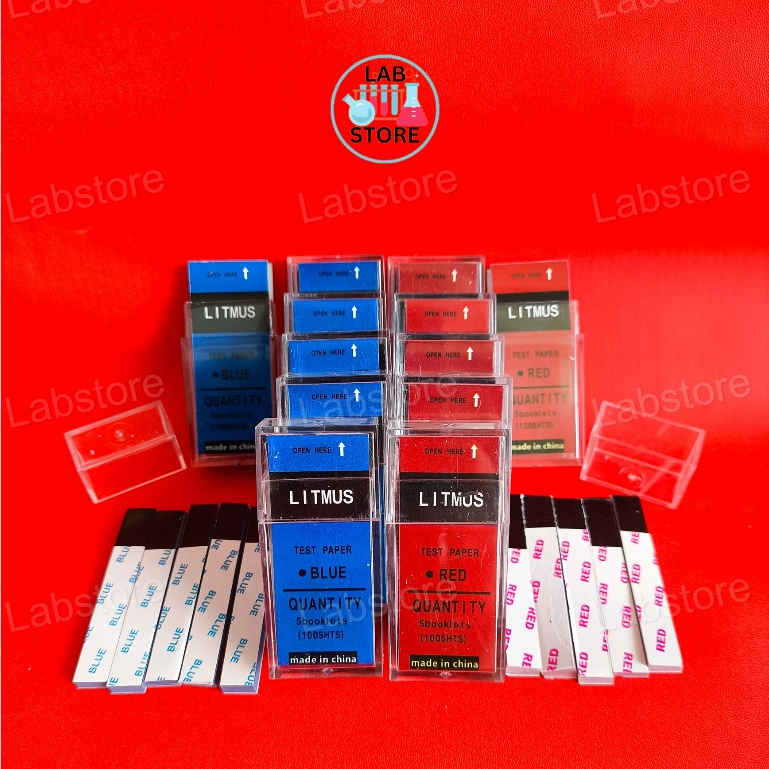 Jual Kertas Lakmus / Lakmus Merah / Lakmus Biru Per Kotak isi 100 ...