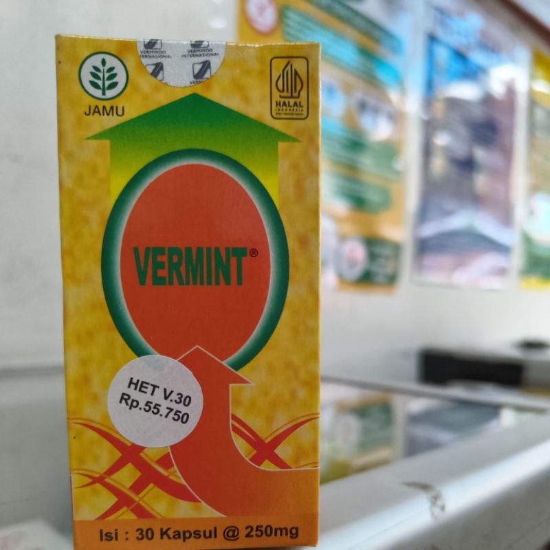 Jual Vermint Kapsul cacing 1 box isi 30kapsul | Shopee Indonesia