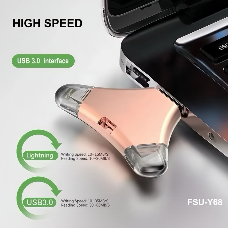 Jual Flash disk OTG for iphone 2TB, Flash drive 4 in 1 high speed ...