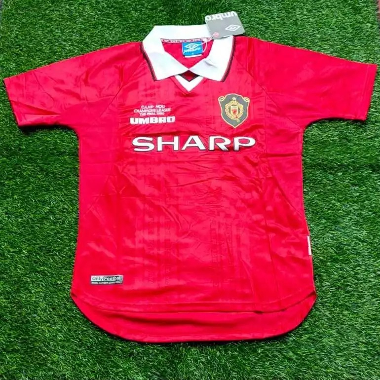 Jual JERSEY RETRO VINTAGE MU HOME FINAL CAMP NOU 1999 GRADE AAA CLASSIC ...