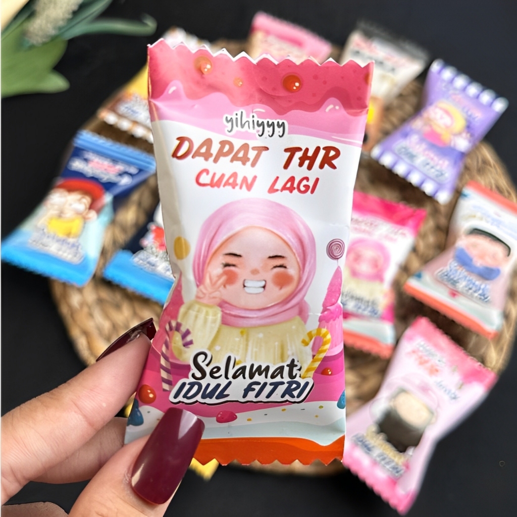 Jual AMPLOP LEBARAN MODEL PERMEN / Amplop permen motif permen lucu ...