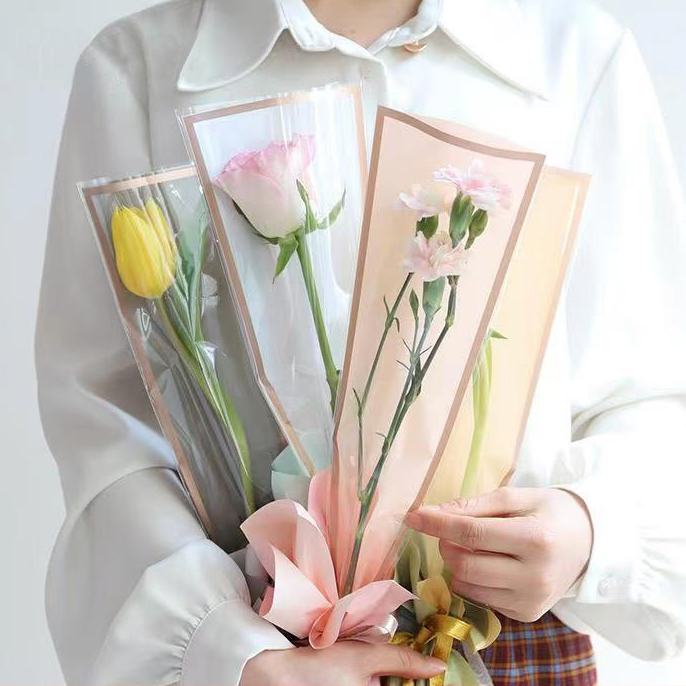 Jual [PER PACK - 50 PCS] KERTAS BUKET SINGLE ROSE FLOWER BUNGKUS BUNGA ...