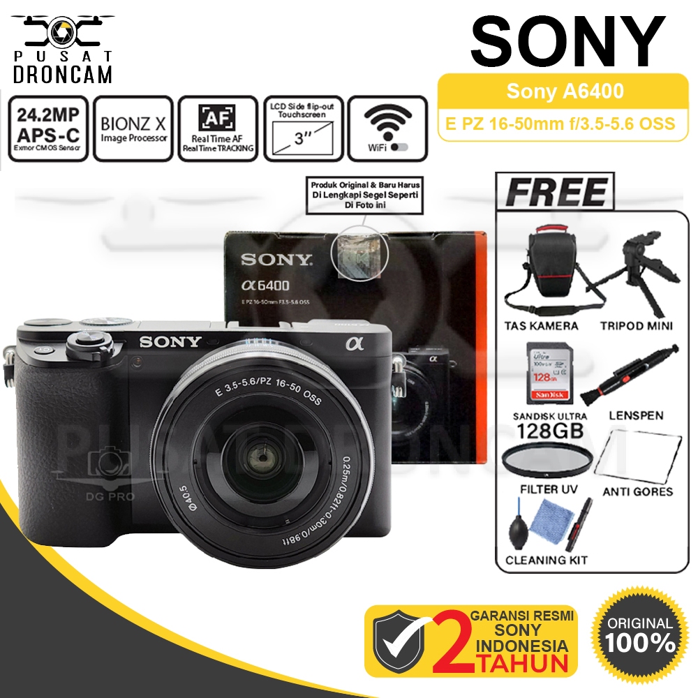 Jual Sony Alpha A6400 kit 16-50mm - GARANSI - Paket Bonus | Shopee Indonesia