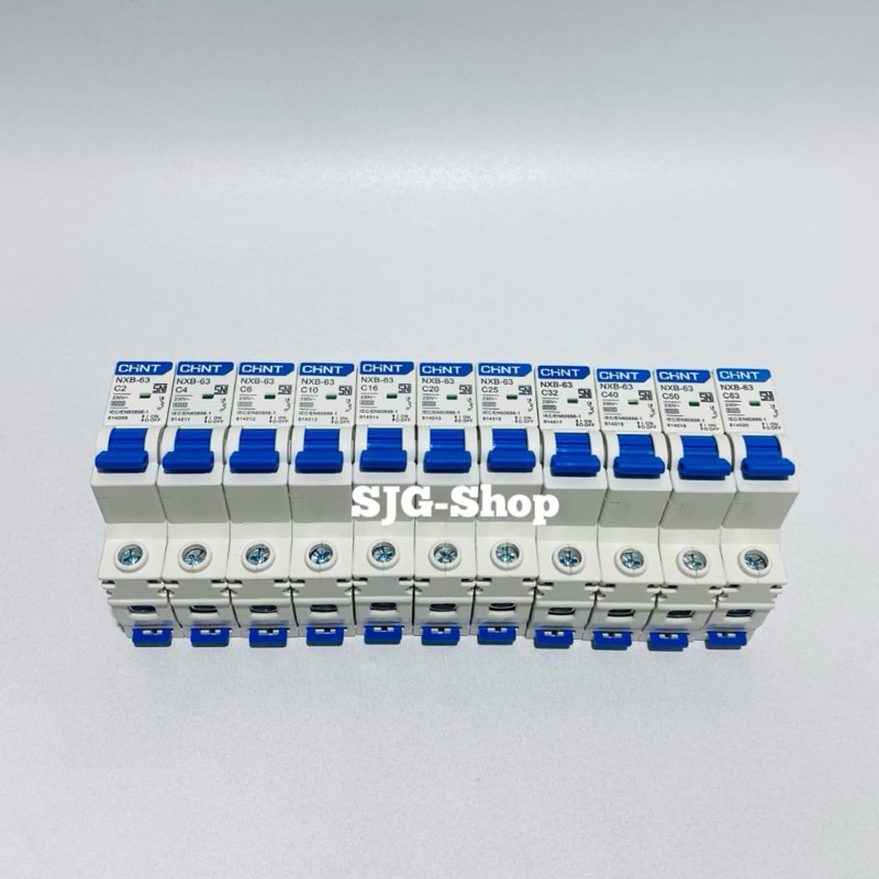 Jual MCB Chint NXB-63 1P 6KA (2A 4A 6A 10A 16A 20A 25A 32A 40A 50A 63A) Warna Putih, SNI Produk ...