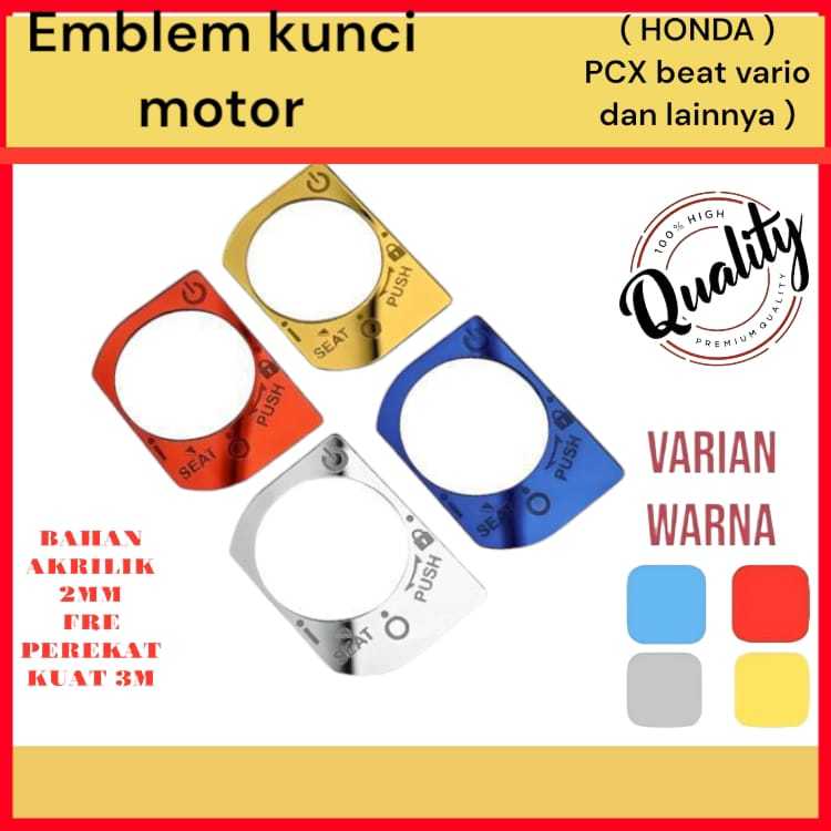 Jual Emblem garnish kunci motor universal tebal dan murah untuk ( honda ...