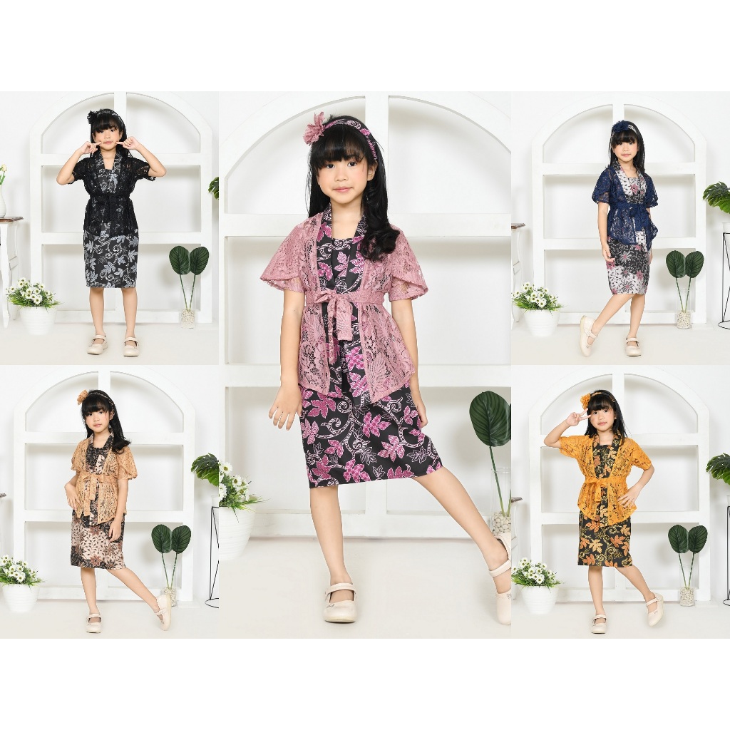 Jual Setelan Kebaya Anak Pesta Kondangan Dress MITA KID / Kebaya Batik ...