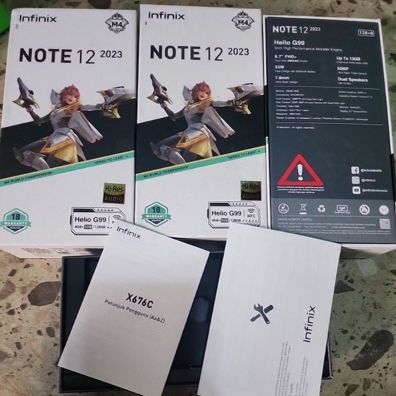 Jual Dus box infinix note 12/2023 orginal copotan hp nya(tidak ada hp ...