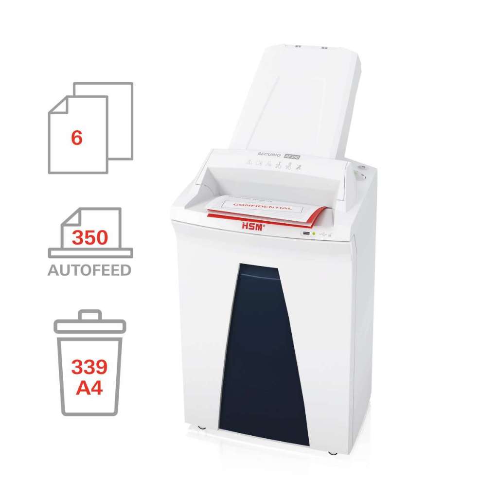 Jual HSM DOCUMENT SHREDDER SECURIO AF350 WITH AUTOMATIC PAPER FEED ...