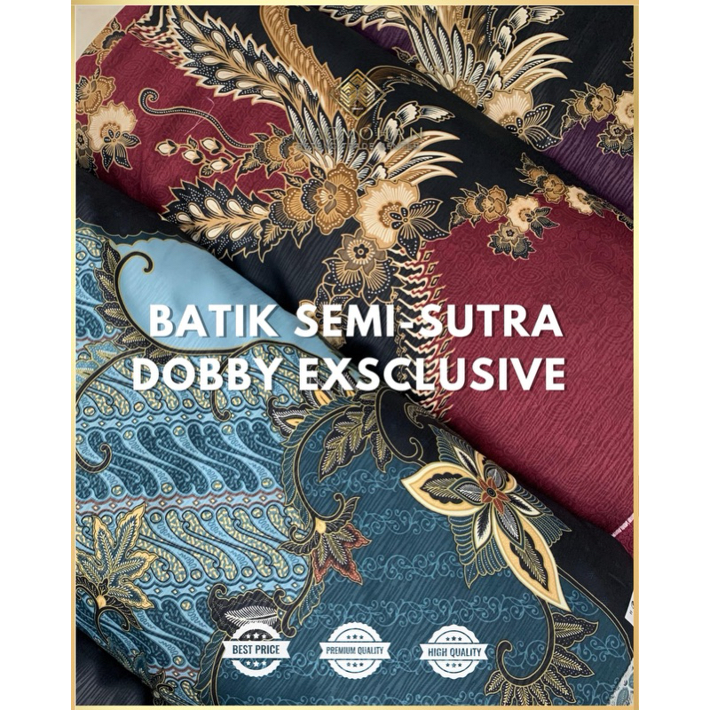 Jual KAIN BATIK SEMI SUTRA DOBBY / NEW BATIK DOBBY SEMI SUTRA / BATIK ...